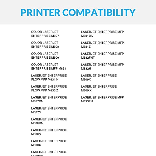 LD Products Compatible Toner Cartridge Printer Replacement for HP 37A CF237A (Black, 2-Pack) compatible with LaserJet Enterprise MFP: M632z, M607n, M607dn, M608n, M608dn, M608x, M609dh, M609dn & M609x