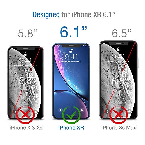 TETHYS Glass Screen Protector Designed For iPhone 11 / iPhone XR (6.1") [Edge to Edge Coverage] Full Protection Durable Tempered Glass Compatible iPhone XR/11 [Guidance Frame Include] - Pack of 3