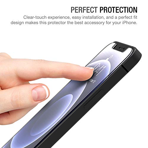 XDesign Compatible with iPhone 12 Screen Protector, iPhone 12 Pro Screen Protector - 3 Pack Tempered Glass Film for iPhone XR / 11/12 / 12 Pro 6.1 inch 9H Hardness/Installation Tray/Case Friendly