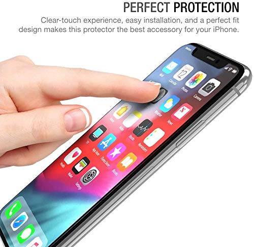 XDesign Glass Screen Protector Designed for Apple iPhone 11 Pro Max/iPhone XS MAX (3-Pack) Tempered Glass with Touch Accurate and Impact Absorb+Easy Installation Tray [Fit with Most Cases] - 3 Pack