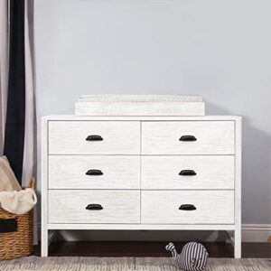 DaVinci Fairway 6-Drawer Double Dresser in Cottage White