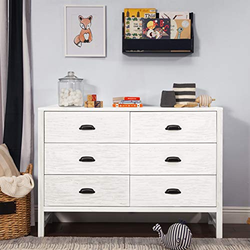 DaVinci Fairway 6-Drawer Double Dresser in Cottage White