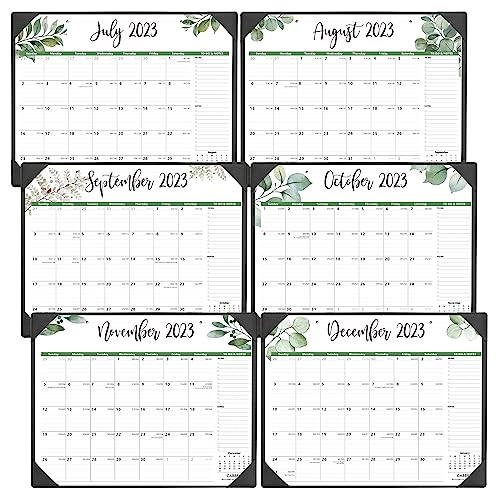 Large Desk Calendar 2023-2024 with Office Desktop Mat, Cabbrix Desk Pad Calendar 22 x 17 Inch Runs From Now to Dec 2024, Desk Blotter Academic Calendar 2023-2024 for Home School and Office