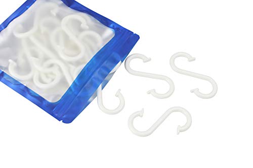 Multi Purpose Plastic S Shaped Hook Pack of 15