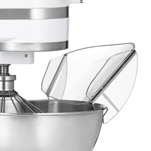 pouring shield, gucho universal pouring chute for kitchenaid bowl-lift stand mixer attachment/accessories (pouringa)