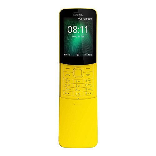 Nokia 8110 (TA-1059) 512MB/4GB 2.45-inches Factory Unlocked, International Stock (Yellow)