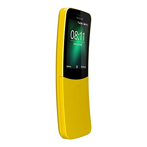 Nokia 8110 (TA-1059) 512MB/4GB 2.45-inches Factory Unlocked, International Stock (Yellow)