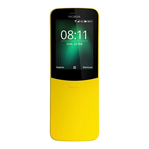 Nokia 8110 (TA-1059) 512MB/4GB 2.45-inches Factory Unlocked, International Stock (Yellow)