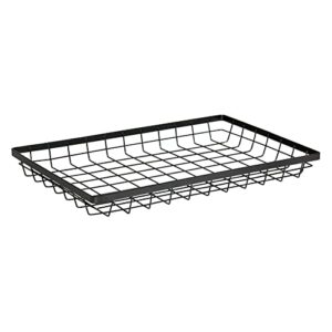 g.e.t. wb-1812-mg 17.75" x 11.25" rectangular wire basket, 2" tall, metal