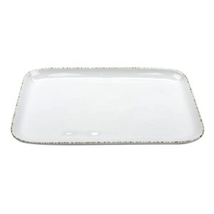 g.e.t. cs-1412-um melamine rectangular serving platter, 14" x 11.5", urban mill