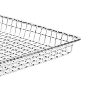 G.E.T. 4-83599 Stainless Steel Metal Rectangular Wire Serving Tray Stainless Steel Wire Baskets Collection