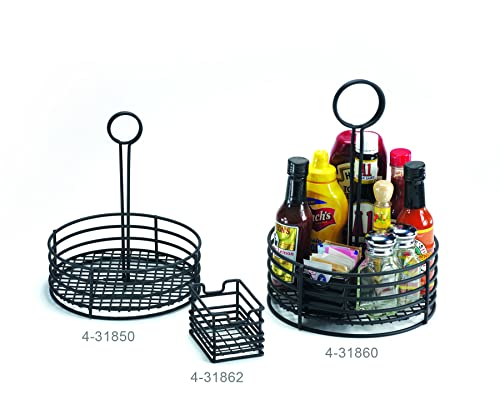 G.E.T. 4-31862 Melamine Sugar Caddy Holder for Sweetener Packets, 20 Packet, 3.5" x 2.5", Black Wire