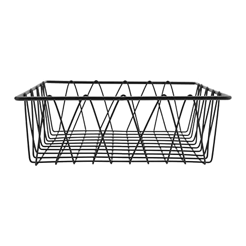 G.E.T. IR-912 12" Square Wire Basket, 4" Deep, Iron Powder Coated