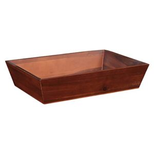 g.e.t. wb-1814wd-w urban renewal walnut 18.25" x 12" rustic wood tray, wood