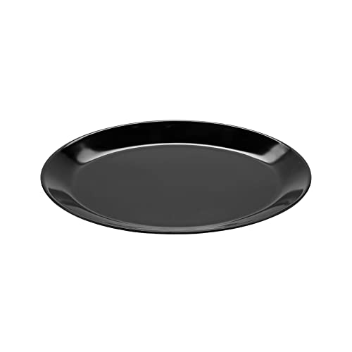 G.E.T. OP-1411-BK Black 14" x 10.75" Oval Coupe Platter (Pack of 12)