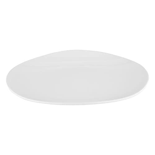 G.E.T. OP-1518-W Heavy-Duty Shatterproof Plastic Oval Melamine Serving Platter, 15" x 11", White