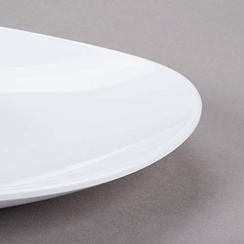 G.E.T. OP-1518-W Heavy-Duty Shatterproof Plastic Oval Melamine Serving Platter, 15" x 11", White