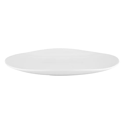 G.E.T. OP-1518-W Heavy-Duty Shatterproof Plastic Oval Melamine Serving Platter, 15" x 11", White