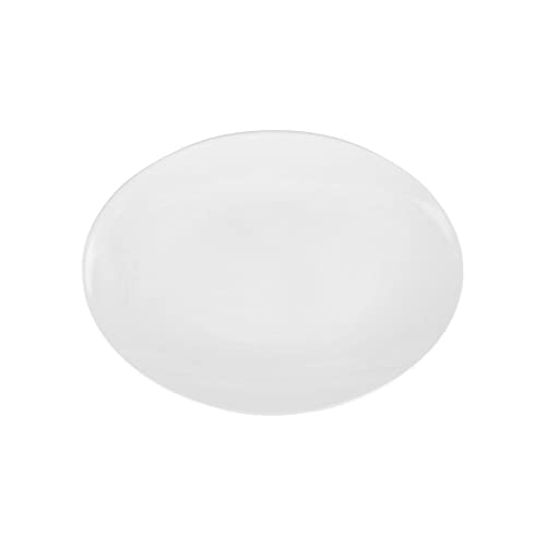 G.E.T. OP-1518-W Heavy-Duty Shatterproof Plastic Oval Melamine Serving Platter, 15" x 11", White