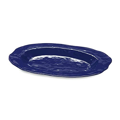 G.E.T. ML-137-CB 17.75" x 13" Oval Platter, Cobalt Blue