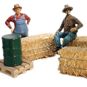 Meyer Imports Mini Hay Bales - Small - (Pack of 3) Small Decorative Hay – for Craft/Dollhouse/Farm/Halloween/Table Decoration - 2.5 x 1 Inches Each