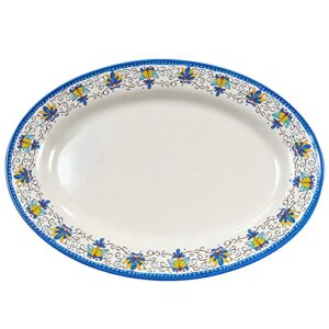 G.E.T. OP-618-SL Food Service Oval Display Platter, 18" x 13.5", Santa Lucia