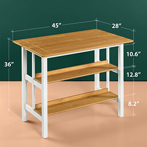 Zinus Becky Farmhouse Kitchen Island