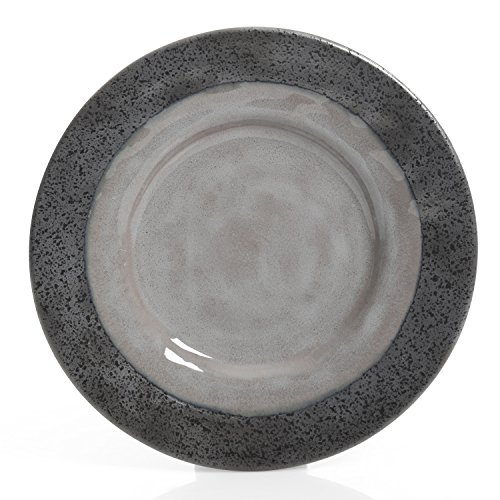 Gibson Dragonstone 16 pc Dinnerware Set Grey Stoneware, Gray -