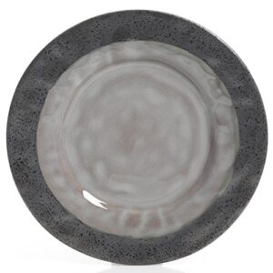 Gibson Dragonstone 16 pc Dinnerware Set Grey Stoneware, Gray -