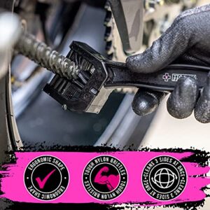 Muc-Off Motorcycle Chain Brush - Bike Cleaning Brush, Motorcycle Brushes, Bike Chain Scrubbing Brush - Bike Cleaning Brushes for Motorcycle