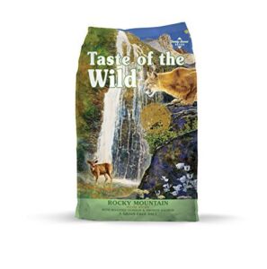 taste of the wild rocky mountain. dry cat food. 5 lb roasted venison & smoked salmon. fast delivery!!!