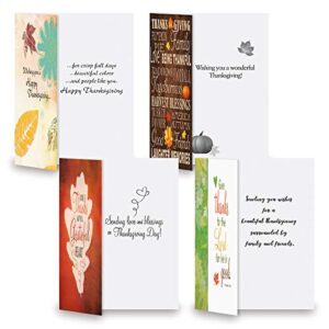 Current Faith Thanksgiving Greeting Cards Set - Themed Religious Holiday Card Variety Value Pack, Set of 12 Large 5 x 7-Inch Cards, Assortment of 12 Unique Designs, Envelopes Included