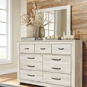 Signature Design by Ashley Bellaby Farmhouse 7 Drawer Dresser, Whitewash