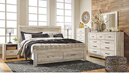 Signature Design by Ashley Bellaby Farmhouse 7 Drawer Dresser, Whitewash