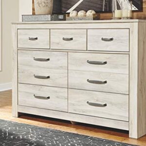 Signature Design by Ashley Bellaby Farmhouse 7 Drawer Dresser, Whitewash