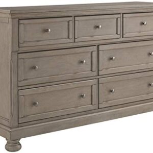 Signature Design by Ashley Lettner Modern Traditional 7 Drawer Dresser, Light Gray