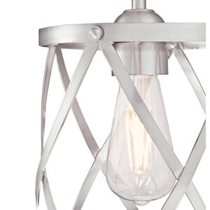 Westinghouse Lighting 6362300 Isadora One-Light Mini, Brushed Nickel Finish Indoor Pendant,