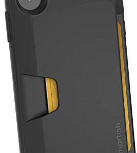 Smartish iPhone XR Wallet Case - Wallet Slayer Vol. 1 [Slim + Protective] Credit Card Holder for Apple iPhone 10R (Silk) - Black Tie Affair