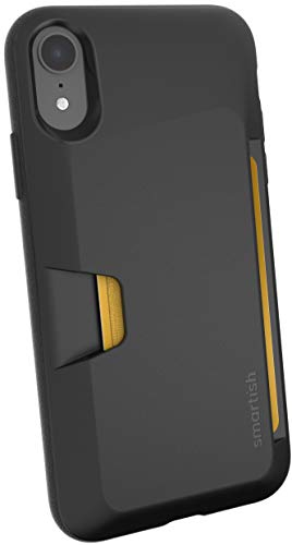 Smartish iPhone XR Wallet Case - Wallet Slayer Vol. 1 [Slim + Protective] Credit Card Holder for Apple iPhone 10R (Silk) - Black Tie Affair