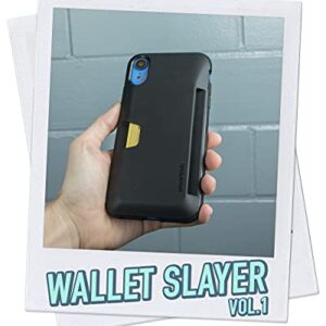 Smartish iPhone XR Wallet Case - Wallet Slayer Vol. 1 [Slim + Protective] Credit Card Holder for Apple iPhone 10R (Silk) - Black Tie Affair