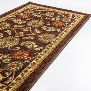 Well Woven Kings Court Tabriz Traditional Brown Oriental 3'3" x 4'7" Indoor/Outdoor Area Rug