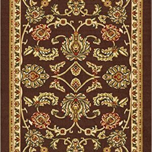 Well Woven Kings Court Tabriz Traditional Brown Oriental 3'3" x 4'7" Indoor/Outdoor Area Rug