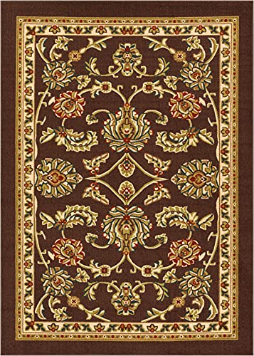 Well Woven Kings Court Tabriz Traditional Brown Oriental 3'3" x 4'7" Indoor/Outdoor Area Rug