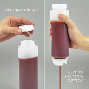 6 Pack FIFO 20 oz. Squeeze Bottles