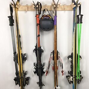 Pro Board Racks The Apres Vertical Ski Storage Rack (Holds 4 Sets of Skis)