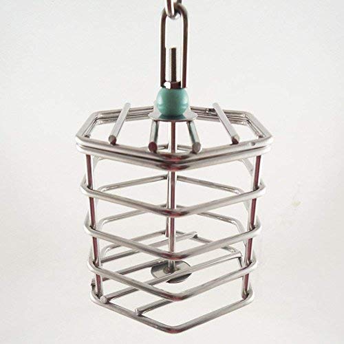 Hypeety Parrot Foraging Feeder Unique Parrot Bird Cage Hanging Feeder Parrot Hanging Foraging Toys No Blocks (Feeder)