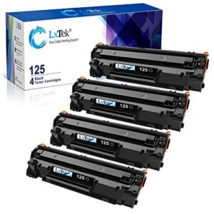 lxtek compatible toner cartridge replacement for canon 125 crg-125 3484b001 to use with imageclass lbp6000 imageclass lbp6030w imageclass mf3010 laser printer (black,4 pack-highyield)