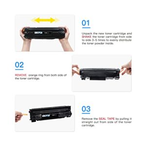 LxTek Compatible Toner Cartridge Replacement for Canon 125 CRG-125 3484B001 to use with ImageClass LBP6000 ImageClass LBP6030w ImageClass MF3010 Laser Printer (Black,4 Pack-HighYield)