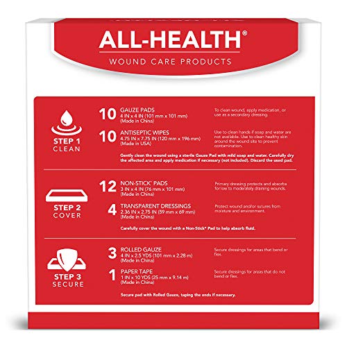 All Health Wound Care Kit, 40 Items | For Small to Medium Sized Wounds