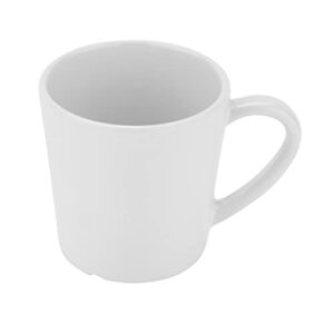 G.E.T. C-107-W-EC Melamine Coffe Mug/Cup, 8 Ounce, White (Set of 4)